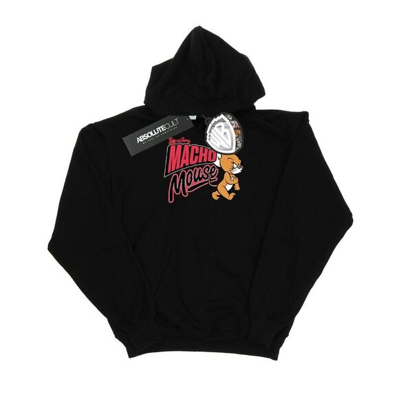 Tom And Jerry | Sweaters | Tom And Jerry Mens Macho Mouse Hoodie Black ...